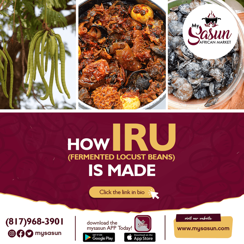 HOW IRU (FERMENTED LOCUST BEANS) IS MADE – My Sasun